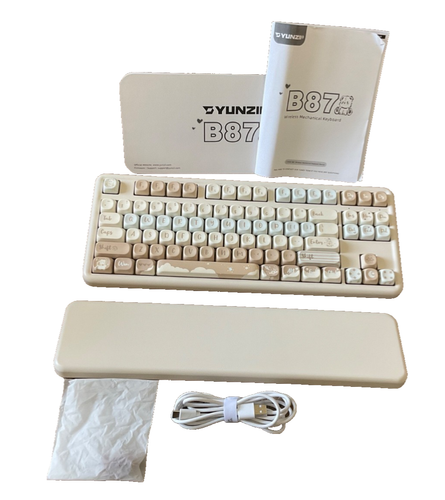 Yunzii B87 Wireless Mechanical Keyboard Backlit Gaming With Wrist Rest ...