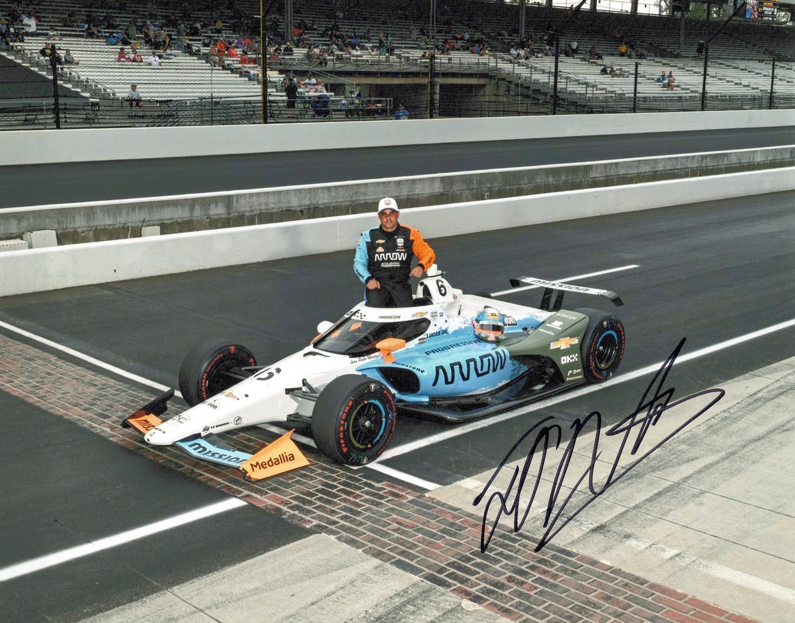 Authentic Autographed JUAN PABLO MONTOYA Signed 8x10 Photo Indianapolis ...