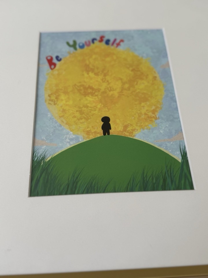 Robbie Williams Be Yourself Art Card Moco Museum London 2025 Gold ...