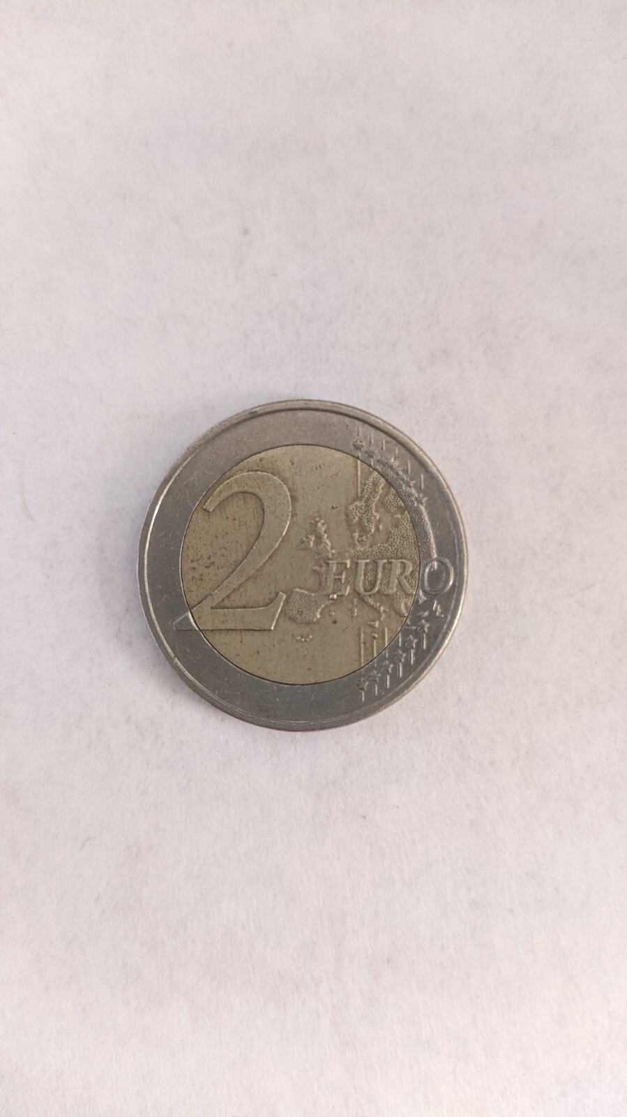 Germany 2 Euro 2010 Coin Mint Error Extra Metal on Eagle Wing Edge Text ...