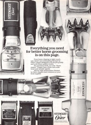Stewart Clippers Precision Trimmers Oster Division Sunbeam Corp Vtg Mag ...