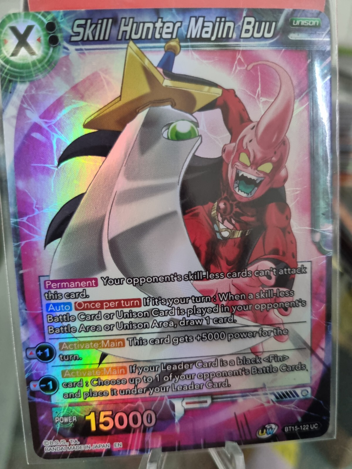 Skill Hunter Majin Buu BT15-122 UC Foil - Dragon Ball Super TCG | eBay Australia