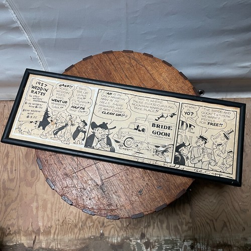 11-1957 Lil Abner Marryin Sam Comic Strip Original Art Signed John ...