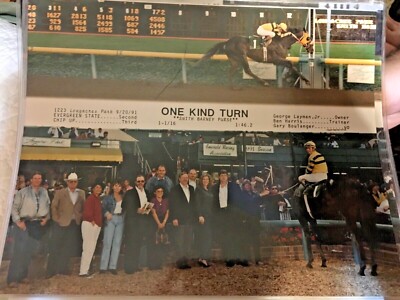 ORIGINAL Horse Racing Winner's Circle Photo - One Kind Turn | eBay