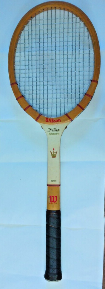 Wilson Jack Kramer Autograph Vintage Wood Tennis Racquet | eBay