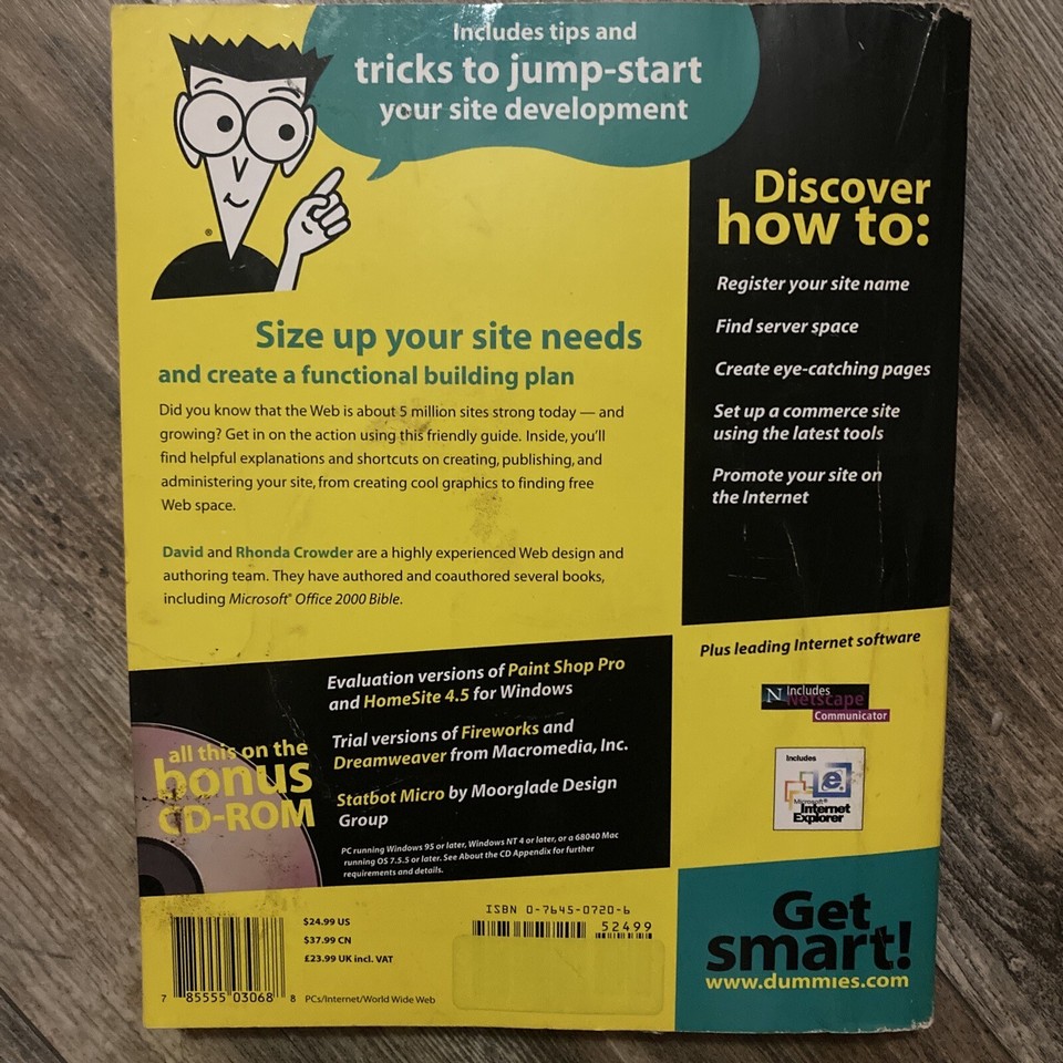 Building A Website For Dummies 2000 Paperback With CD-Rom | eBay