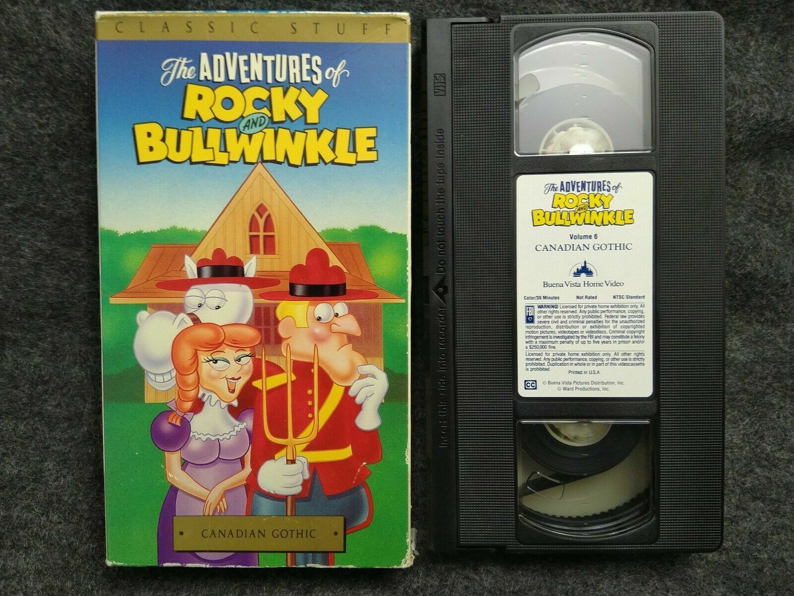VHS The Adventures of Rocky Bullwinkle - Vol. 6: Canadian Gothic (VHS ...