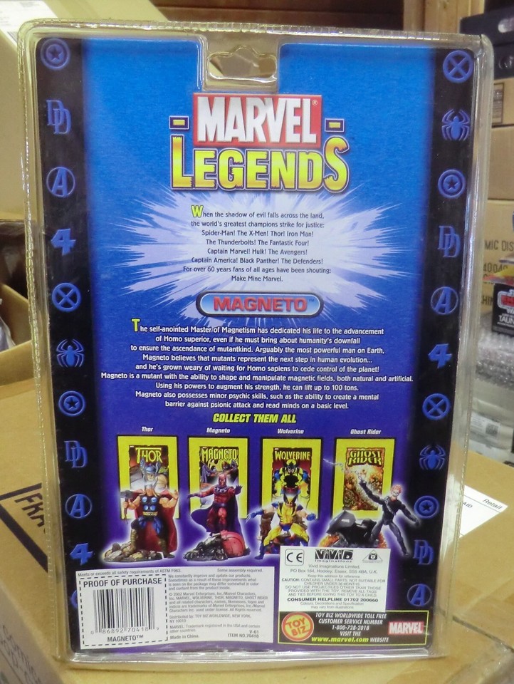 MARVEL LEGENDS MAGNETO GOLD FOIL VARIANT MOC SERIES III | eBay