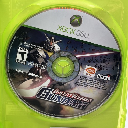 Dynasty Warriors: Gundam (Microsoft Xbox 360, 2007) Disc Only tested | eBay