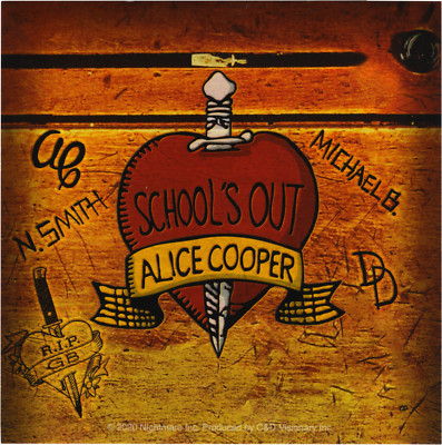 Sticker - Alice Cooper Schools Out Logo 1970s Rock Music Band 4" Decal ...