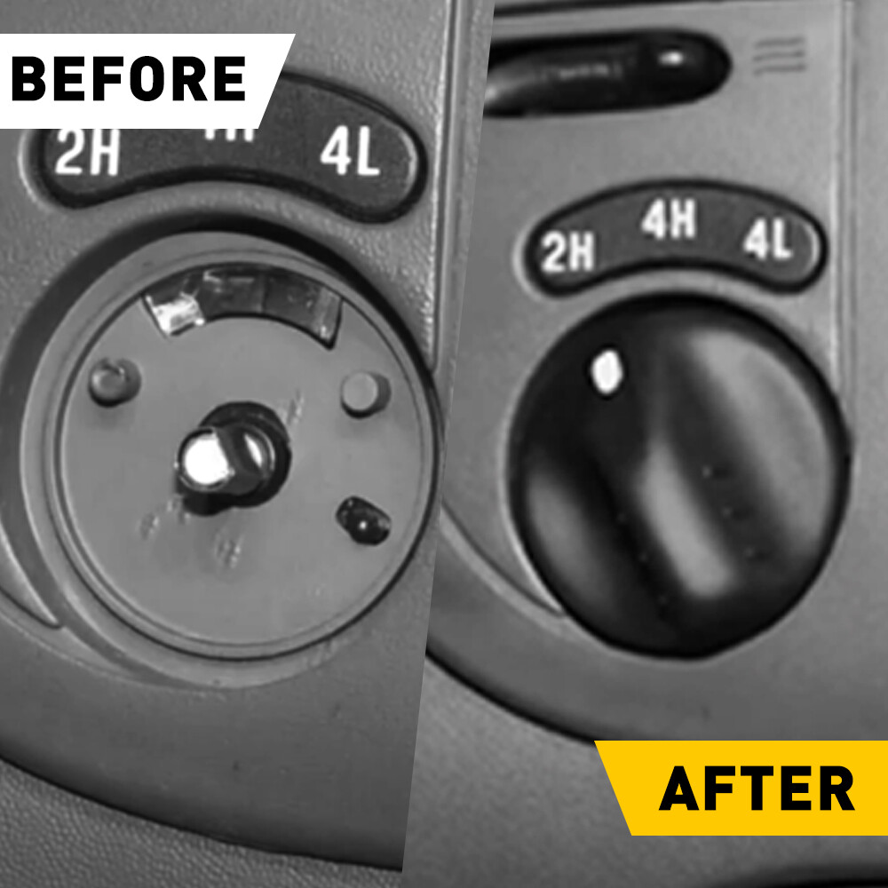 4WD 4X4 Switch Knob Dial Black Fits For 1999-2004 Ford F-150 OE# XL3Z ...