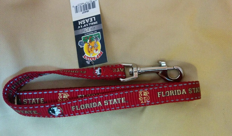 NCAA FLORIDA STATE SEMINOLES GARNET REFLECTIVE DOG PET LEASH NEW | eBay