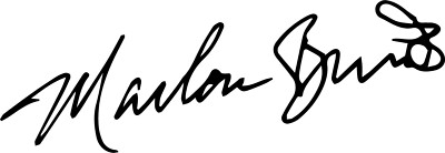 Marlon Brando Autograph Signature VINYL DECAL STICKER godfather ...