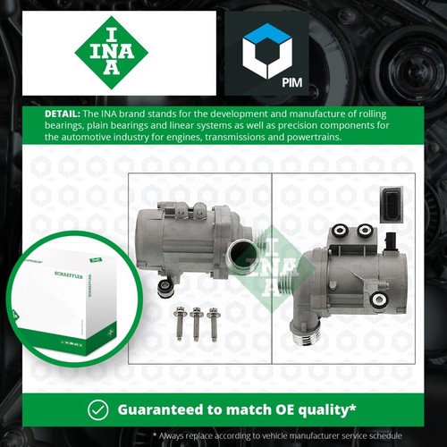 Electric Water Pump fits BMW X3 E83 3.0 06 to 10 INA 11517521584 ...