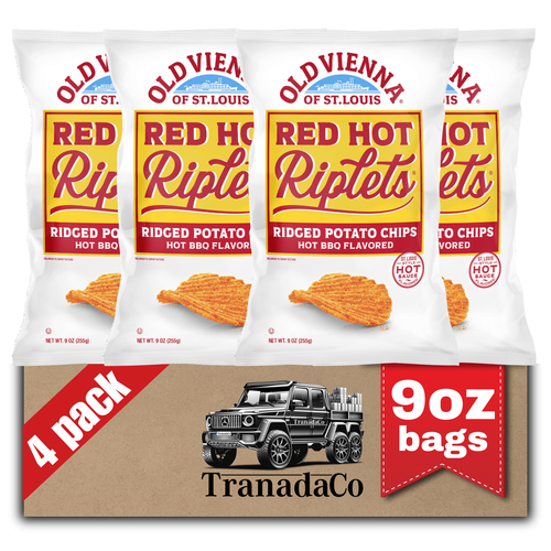 Old Vienna of St. Louis Original Red Hot Riplets Ridged Potato Chips | eBay
