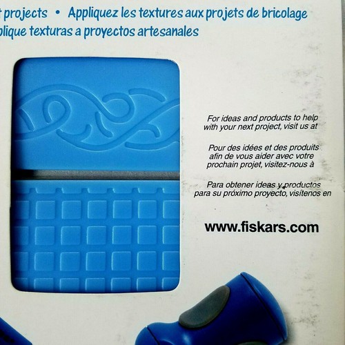 Fiskars Illusion Texture Plates w/ 4 Designs -Filigree Vines Netting ...