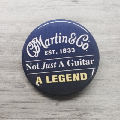 MARTIN GUITAR Pin Pinback Button Badge CF Martin & Co Vintage 1990s HTF ...