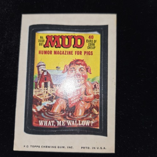 1974 Topps Wacky Packs Card Sticker 11 11th Series Mudd Magazine Mad | eBay