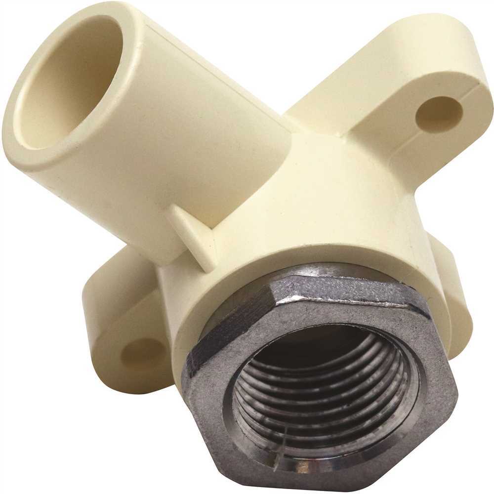 1/2 in. x 1/2 in. CPVC CTS Slip FPT 90-Degree Drop Ear Elbow Stainless ...