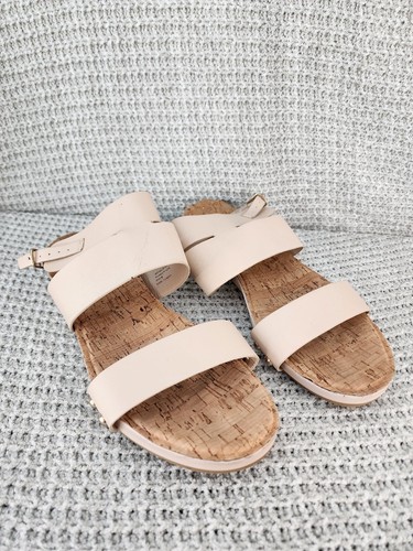 RESTRICTED SANDALS Women's Size 9 Tan Leather Strappy Open Toe | eBay