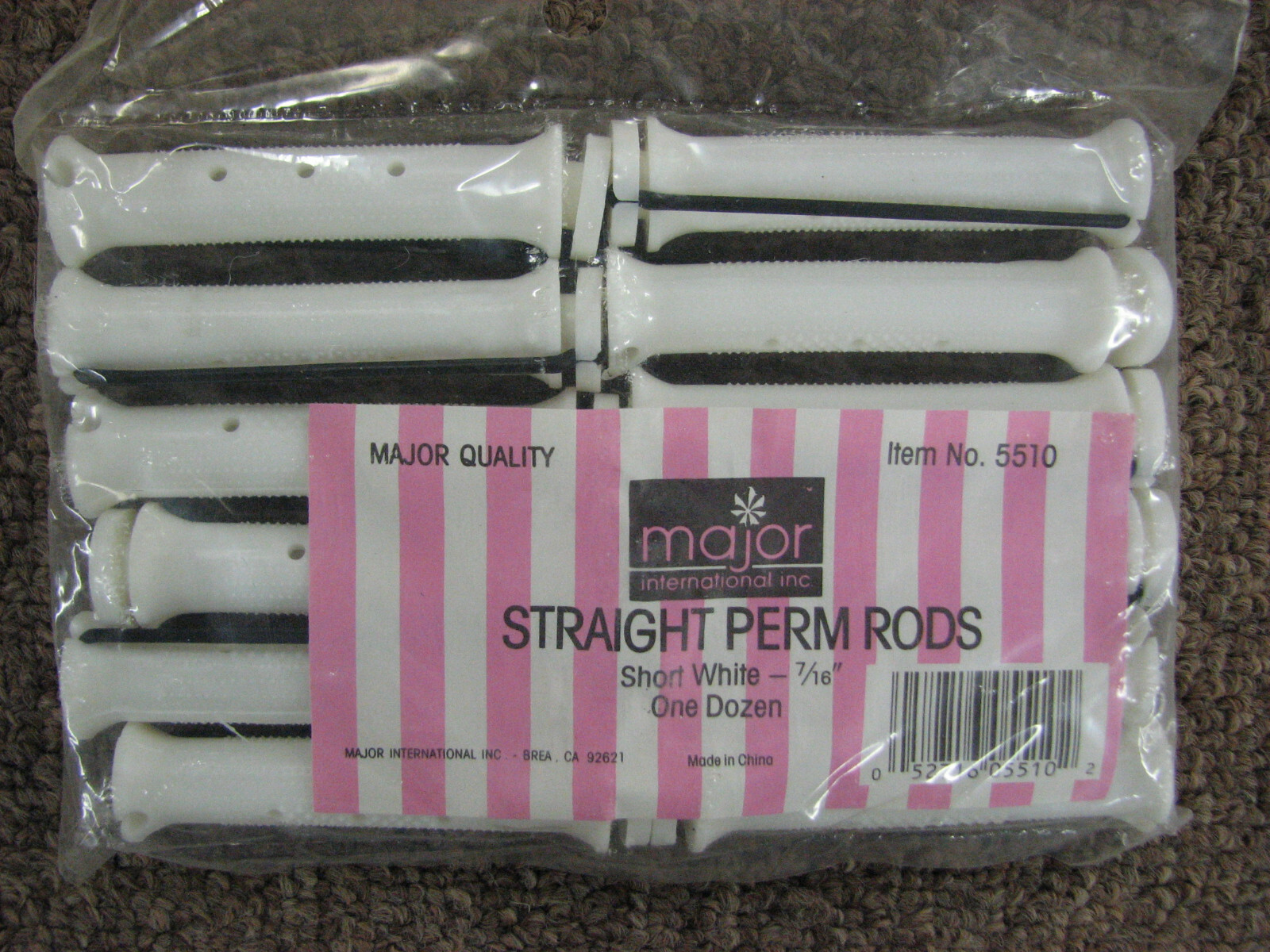 Straight Perm Rods, Short White 7/16", Pack of 12, USA SELLER | eBay