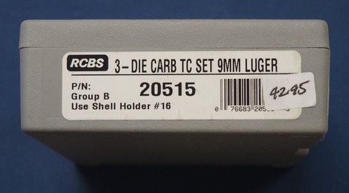 RCBS 9mm Luger-(Carbide) 3-Die Set-(20515)-Round Nose | eBay
