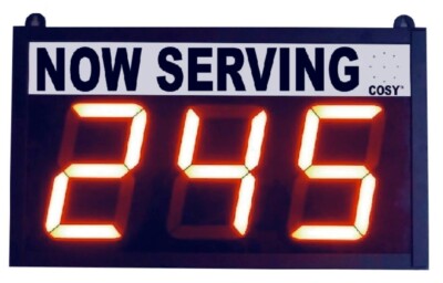 Wireless Token Number Display System - 3 Digit 4" High Numbers | eBay