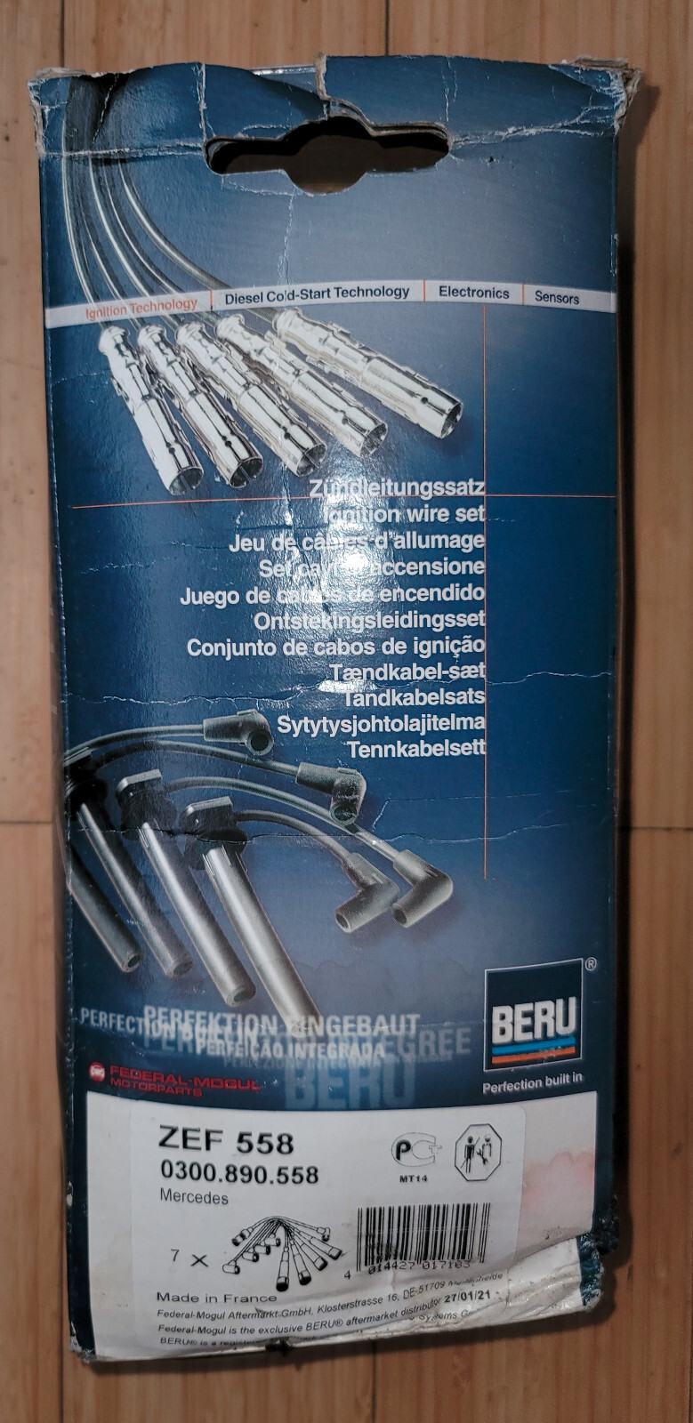 For Mercedes-Benz 190E,TE etc. Beru ZEF558 {0300.890.558) Spark Plug ...