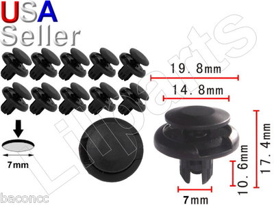 Toyota Scion Lexus Fender Liner Bumper Splash Shield Rivet Clip 90467 ...