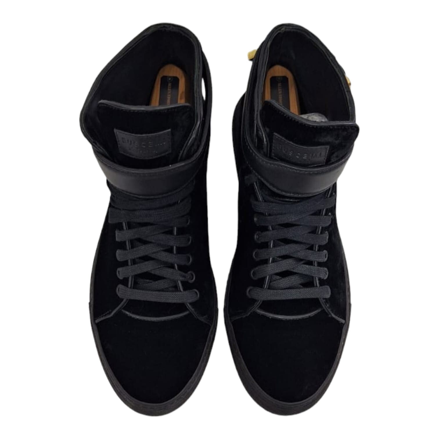 BUSCEMI MEN SHOES BLACK SUEDE LEATHER LACE UP HIGH TO… - Gem