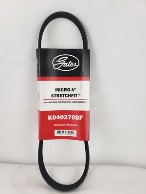 Gates Stretch Fit Micro-V K040270SF Serpentine Belt for JK4286 EM5Z ...