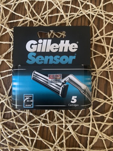 New Gillette Sensor 5 Pack Blade Refill Cartridges | eBay