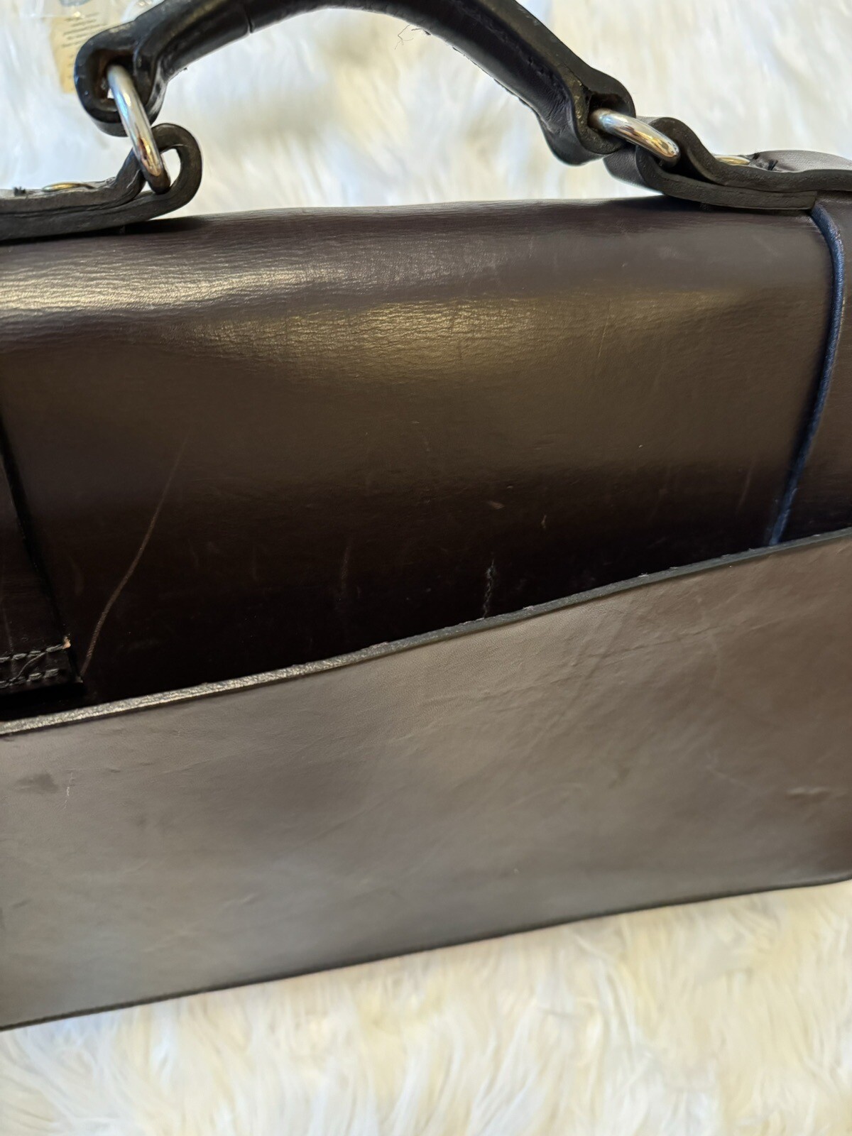 Filson Leather Field Satchel Briefcase Bag Bridle Bro… - Gem