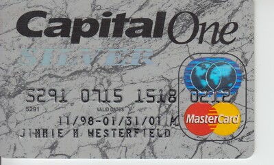Vintage Capital One Bank MasterCard Credit Card Exp 01 | eBay