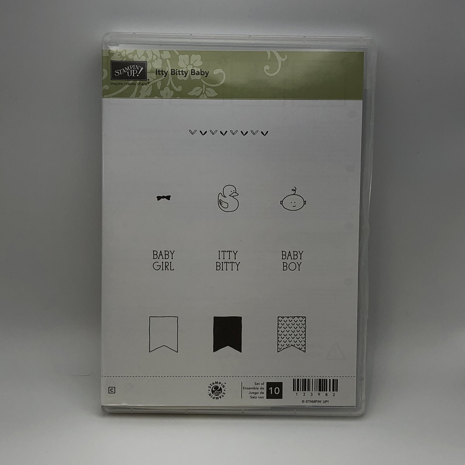 Stampin Up Itty Bitty Baby Rubber Stamp Set Of 10 Stamps Retired 133982 ...