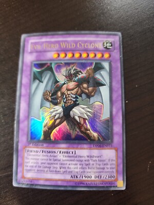 Evil Hero Wild Cyclone - DP06-EN011 Ultra Rare 1st Edition x1 Lightly ...
