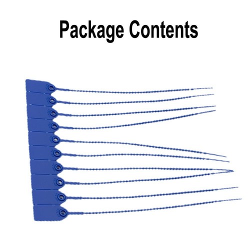 100 Pack PP Plastic Security Tags Pull Ties Secure Anti-Tamper Seals ...