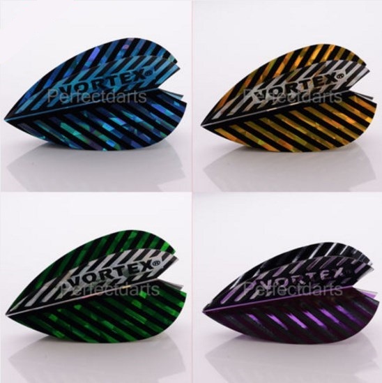 5 Sets (15) Vortex Dart Flights Ribbed Metallic Retro - Choose from 10 ...