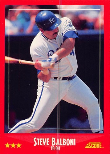 Steve Balboni 1988 Score 273 Kansas City Royals Baseball Card | eBay