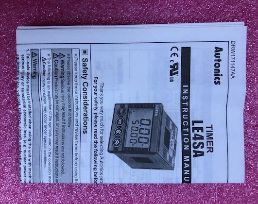 Autonics LE4SA Timer LCD Display, multi range, DPDT, 24-240VAC With ...