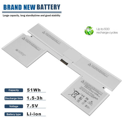 Battery for Microsoft Surface Book 1 Keyboard 1703 1704 1705 Book 2 13. ...