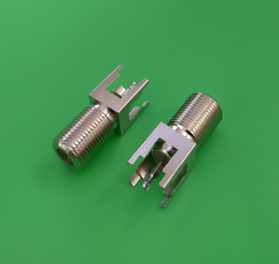(1 PC) F Female Straight PC Board PCB Mount Long Type Connector - USA ...