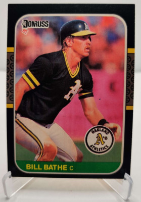 1987 DONRUSS #281 BILL BATHE Oakland Athletics baseball card | eBay