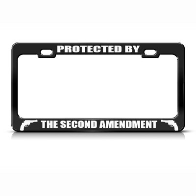 License Plate Frame Protected by The Second Amendment Car Accessories ...