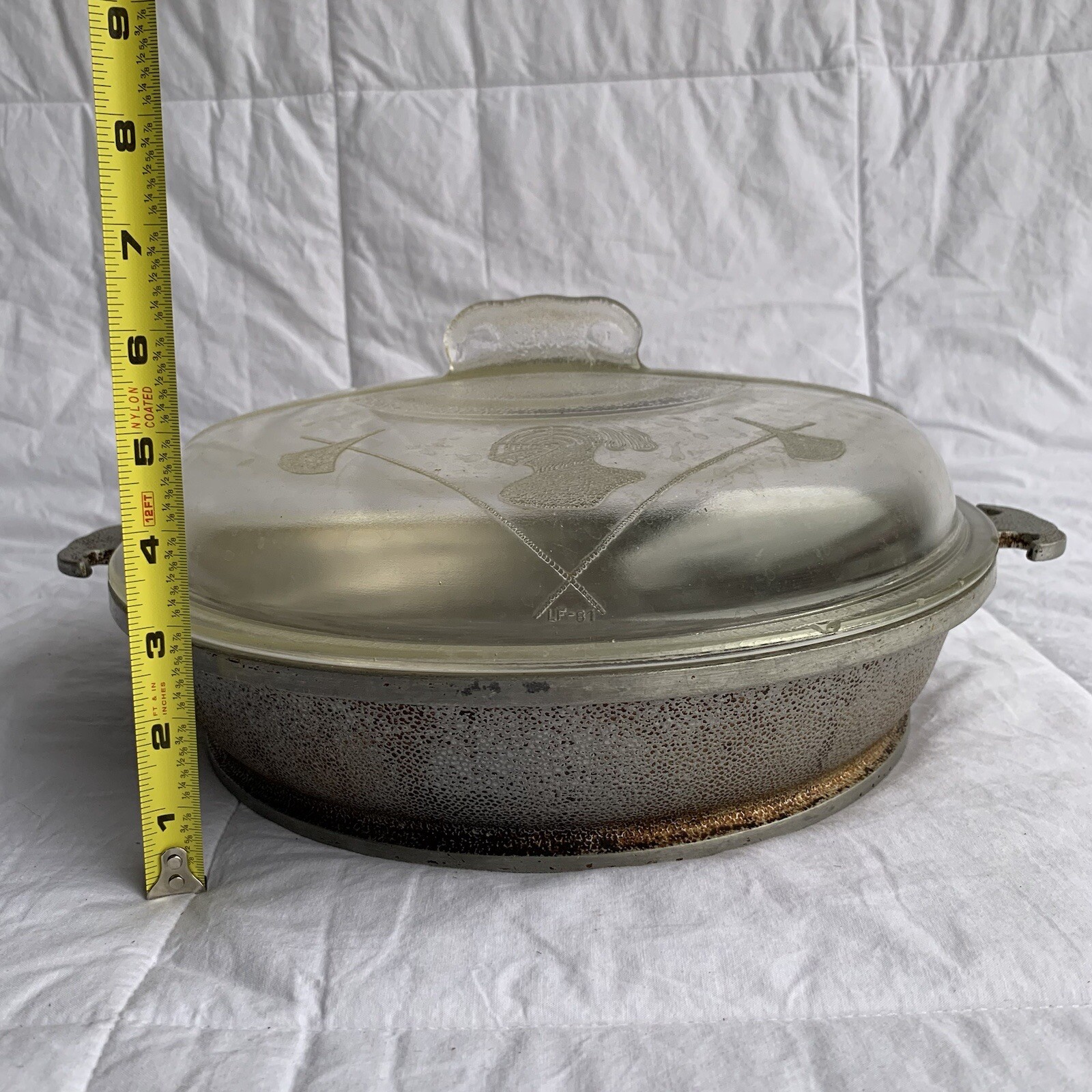 Vintage Guardian Service Cookware Chicken Pan Casserole Oven Glass Lid ...