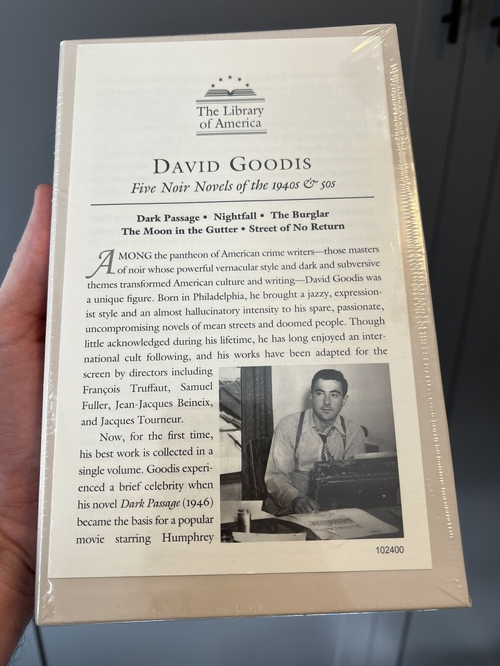 David Goodis: Five Noir Novels of the 1940s and 50s (LOA #225) New, HC ...