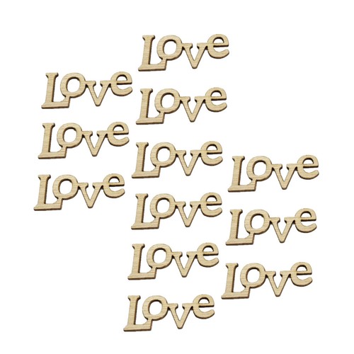 50 Pcs Valentine Crafts Valentine's Day Love Word Handmade Letters ...