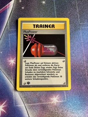 (VP) 1st Edition German PlusPower 84/102 Base Set WoTC Pokémon LP | eBay