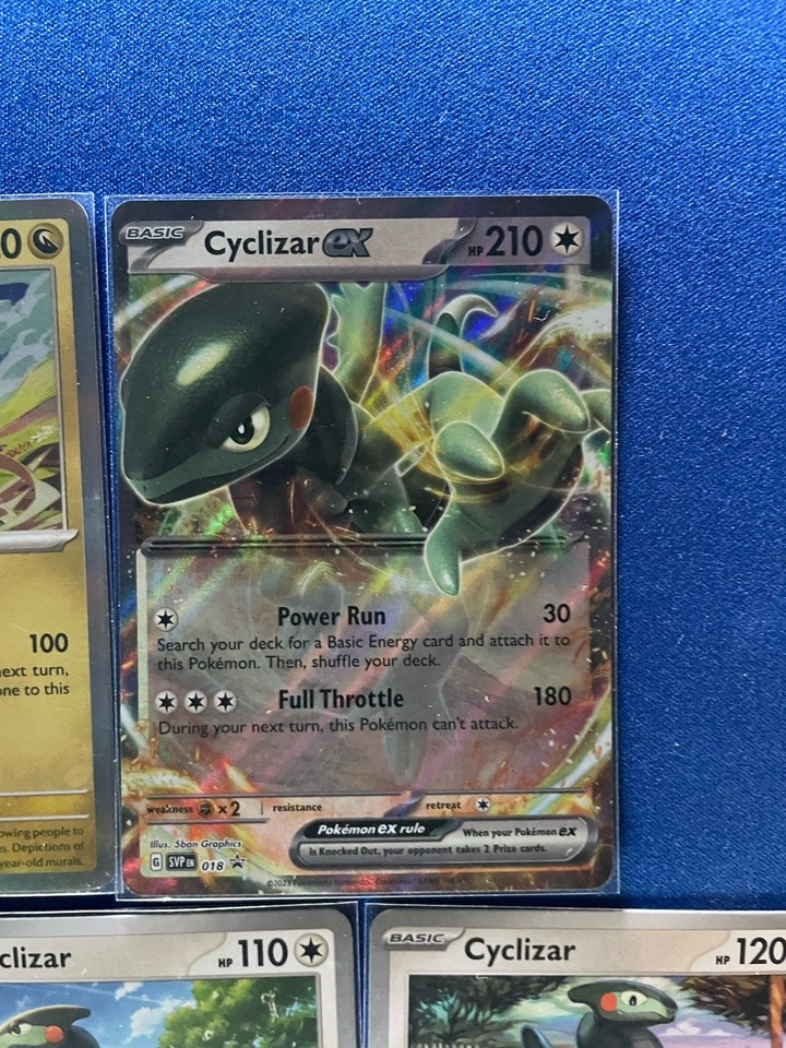 Cyclizar EX S&V Promo + 4 Commons (1 RevHOLO) 5-card mixed Pokemon lot ...