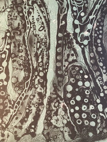 Very Beautiful Lithograph Print Signed Anthoni Cumella 1974 Abstract ...